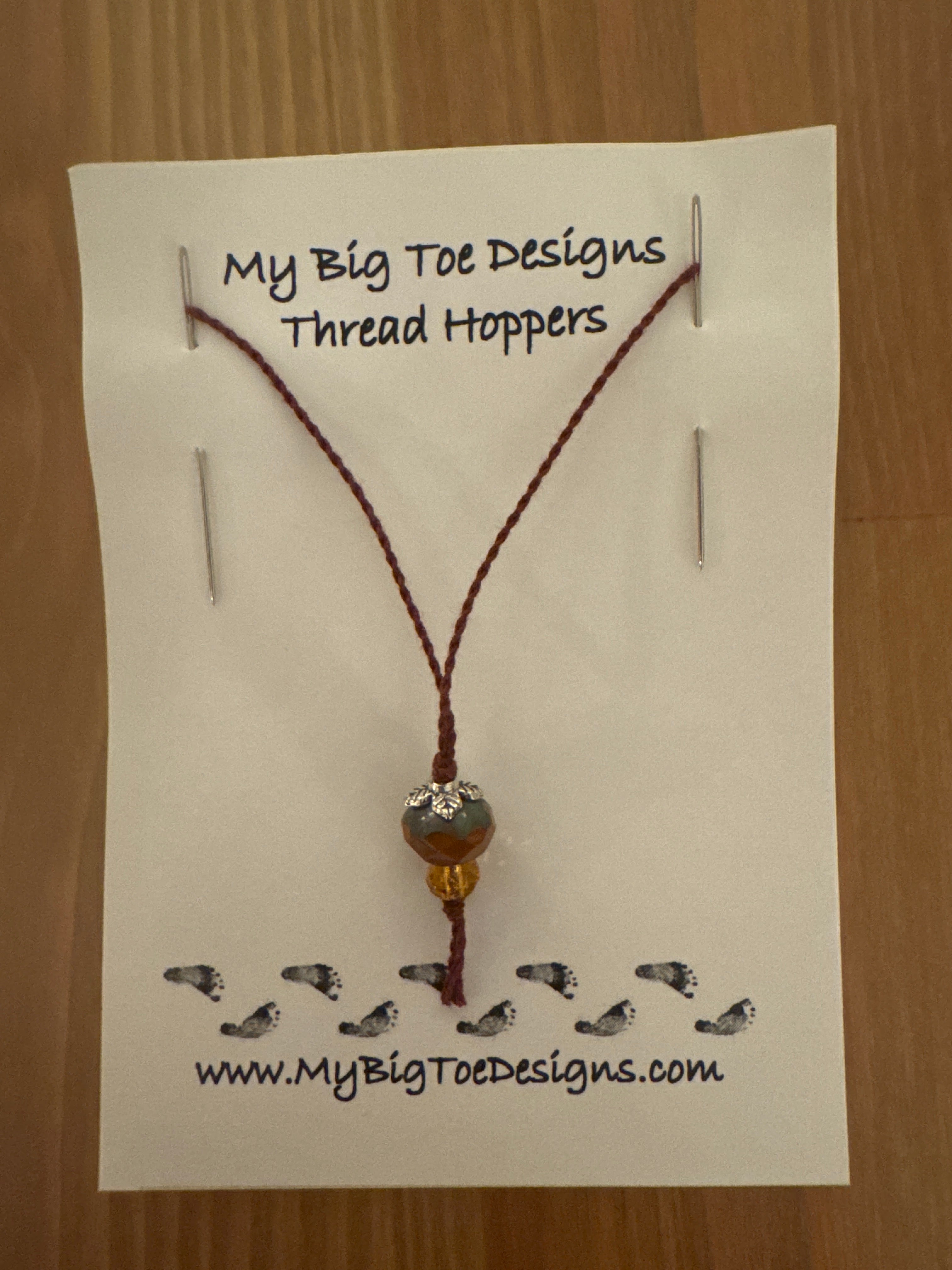 Maroon Thread Hoppers - My Big Toe Designs – Bee Youtiful Sip and Stitchery