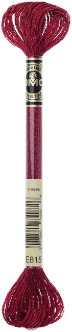 DMC Light Effects Metallic Floss - Red E815 – Bee Youtiful Sip and ...