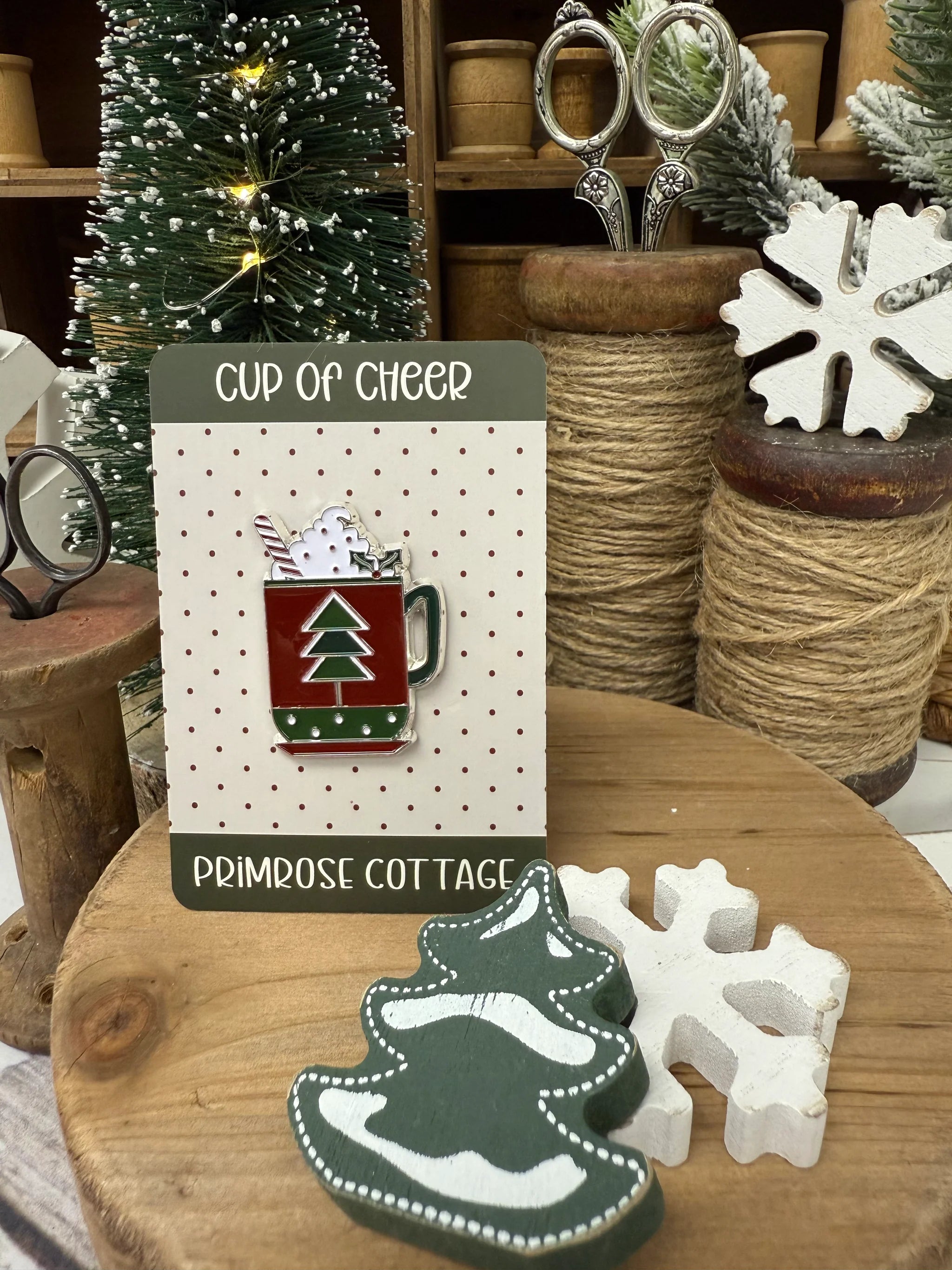 Cup Of Cheer Needle Minder - Primrose Cottage – Bee Youtiful Sip and ...