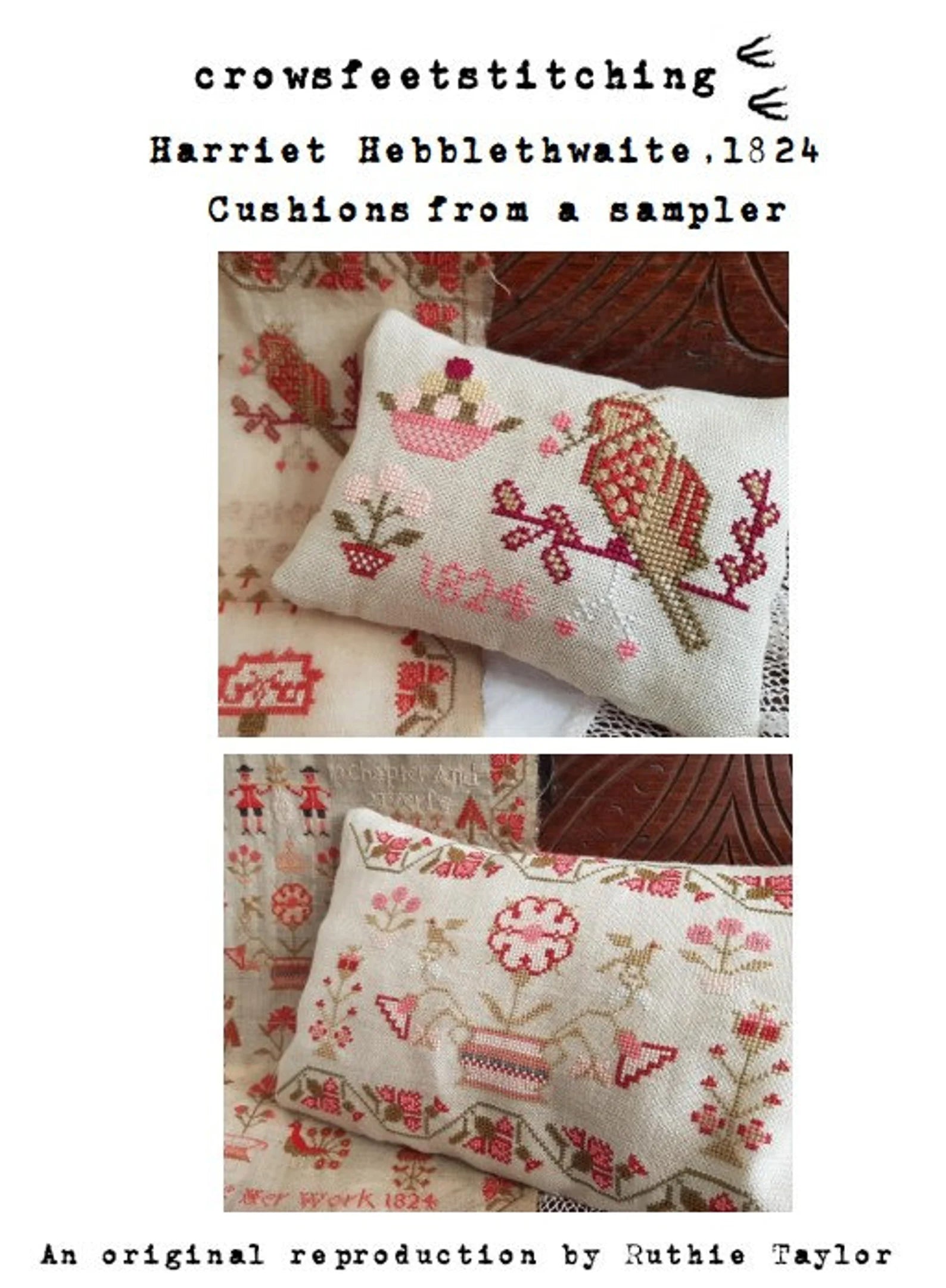 Harriet Hebblethwaite, 1824 - Crowsfeetstitching – Bee Youtiful Sip and ...