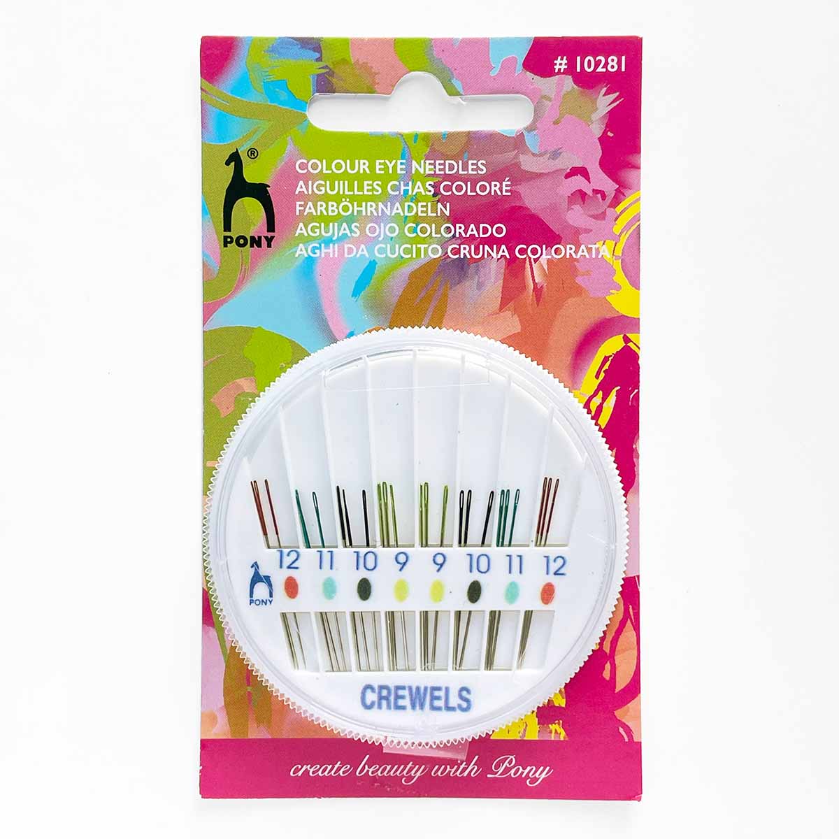 Pony Colored Eye Crewel Needles in Compact – Bee Youtiful Sip and Stitchery
